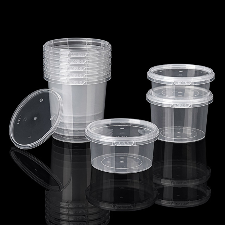PP Material Injection Food Containers Tamper Evident Deli Cups ...