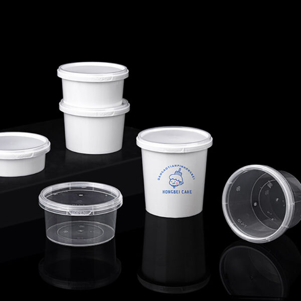 PP Material Injection Food Containers Tamper Evident Deli Cups ...