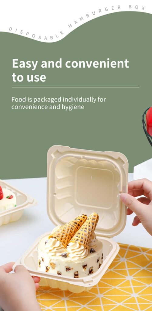 Cornstarch Clamshell Food Containers – Saizhuo | Disposable Food ...